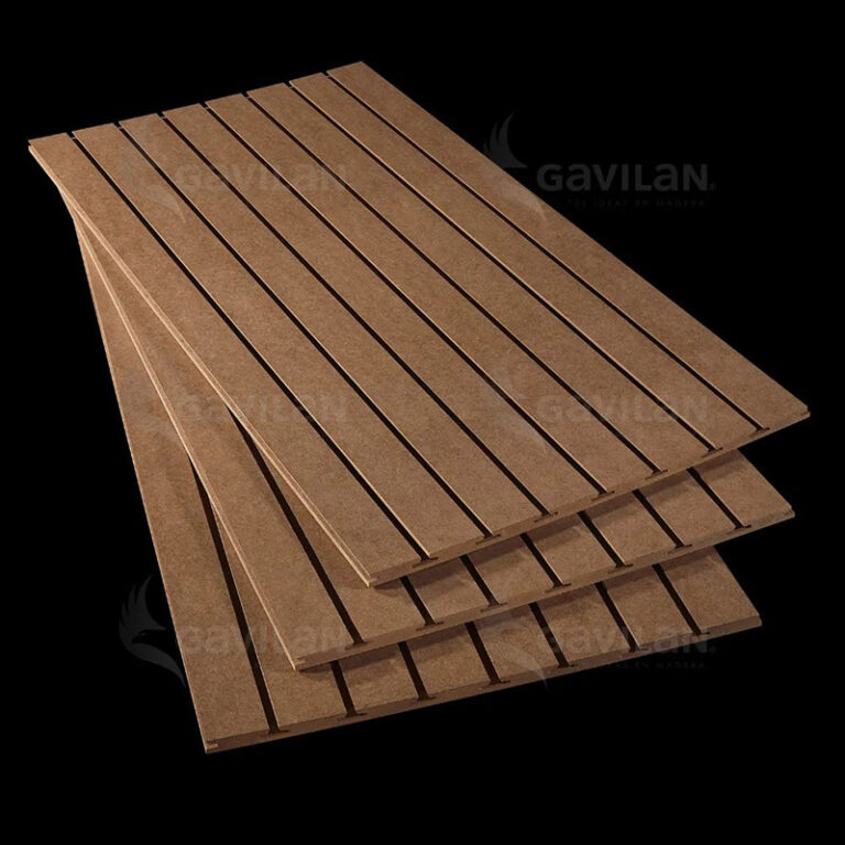 Exhibi-panel (MDF ranurado) – Maderas Gavilan